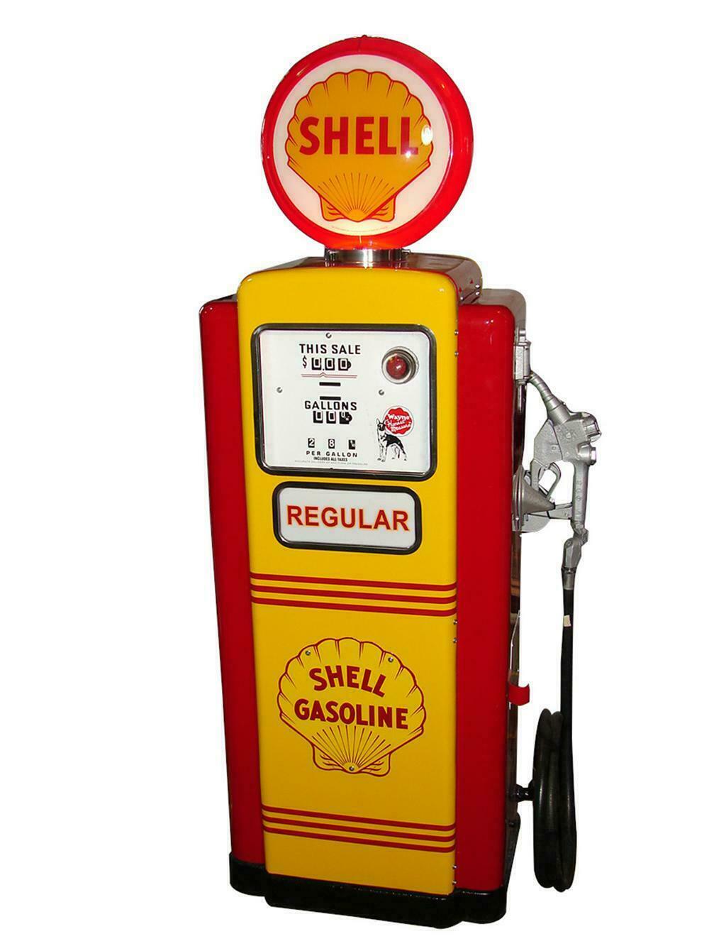 Stellar 1956 Wayne 100 gas pump professionally restored in Sh