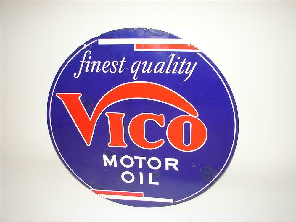 Immensely hard to find 1930s Vico Motor Oil of Utah double-si
