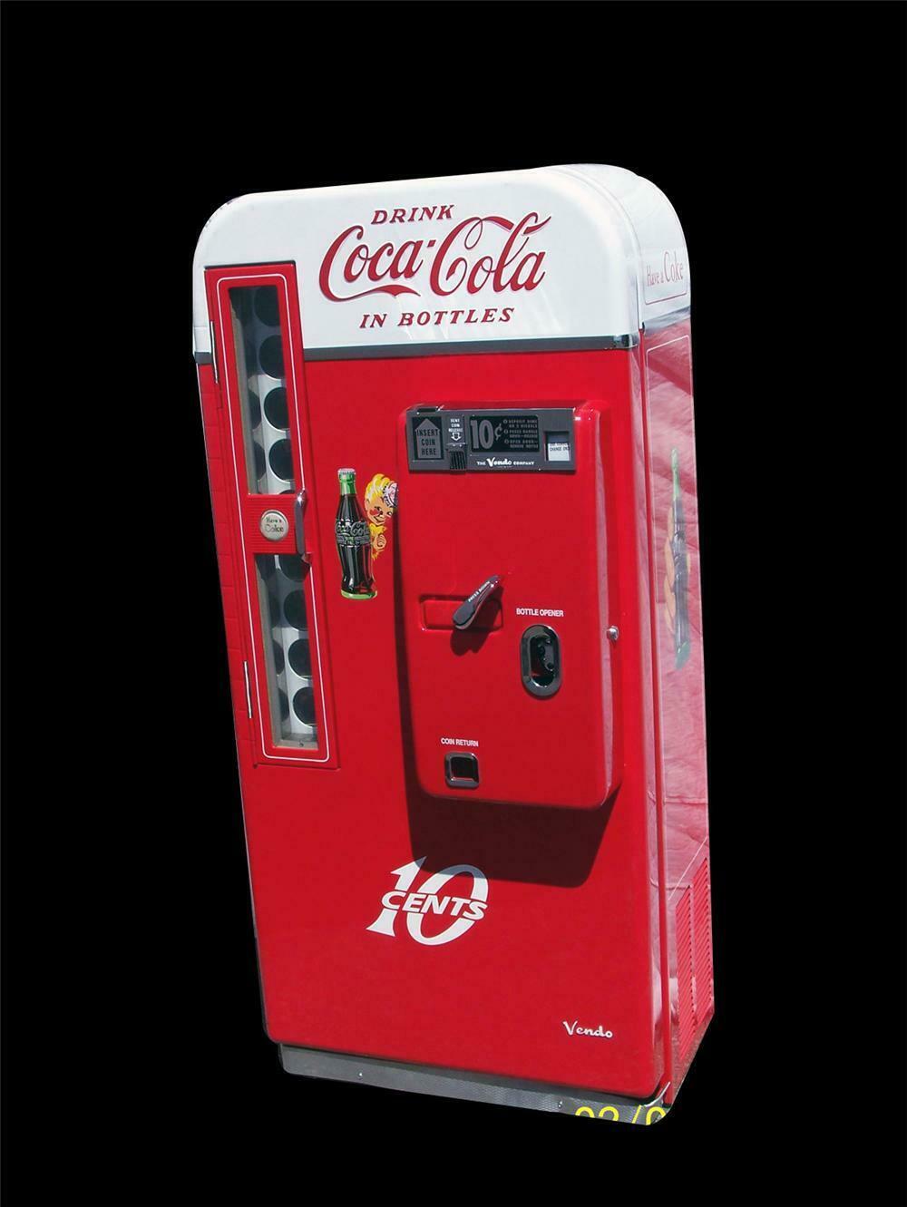 Awesome 1950s Coca-Cola restored Vendo 81 coin-operated ten c Awesome 1950s Coca-Cola restored Vendo 81 coin-operated ten c