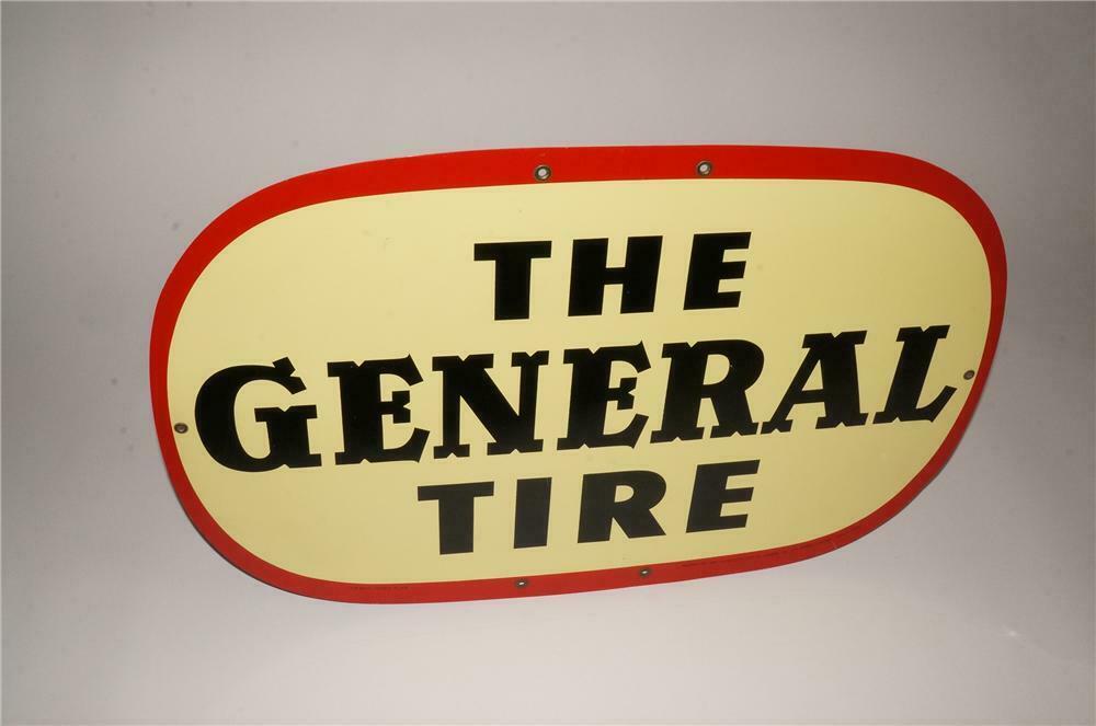 1959 The General Tire single-sided tin painted garage sign.