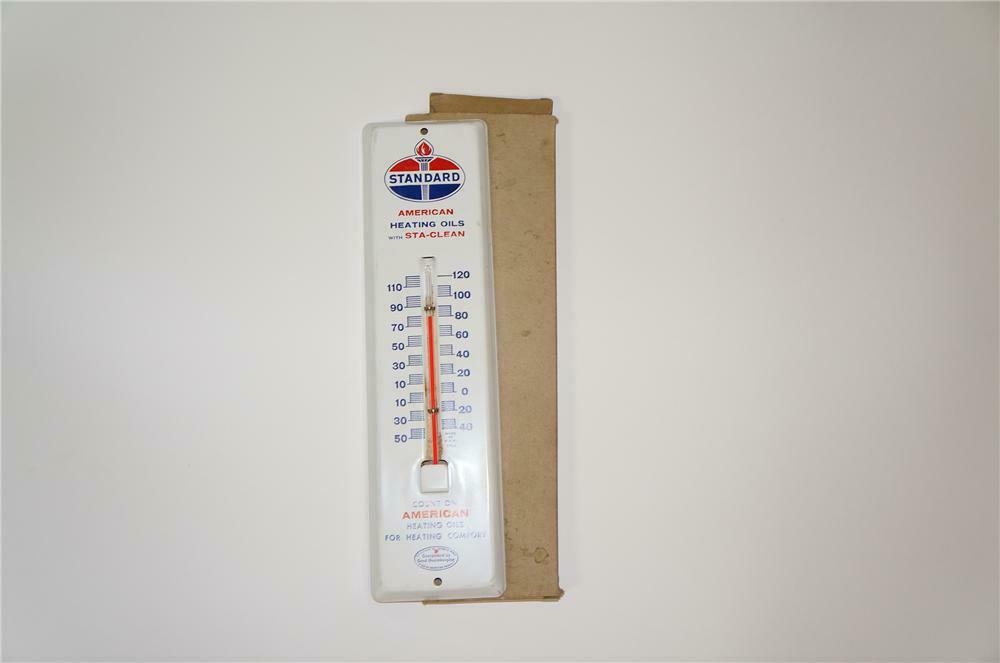 N.O.S. .1950s Standard Oil "American Heating Oils" tin Painted service ...