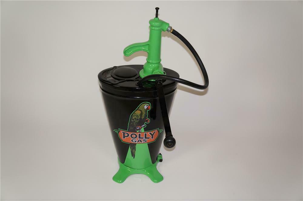 Fabulous 1920s-30s restored Polly Oil five gallon hand crank