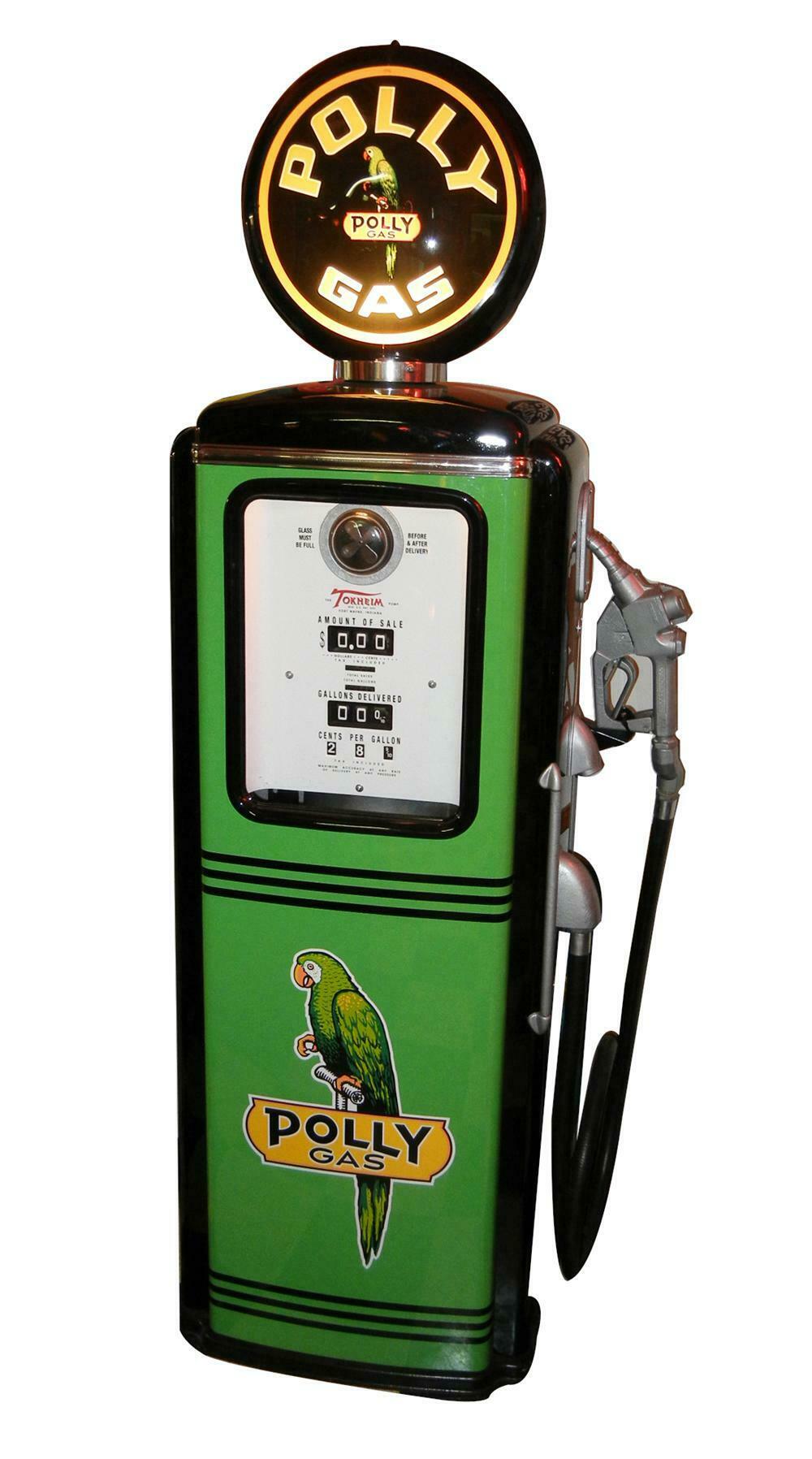 Stunning 1940s-50s Polly Oil Tokheim model #39 restored servi