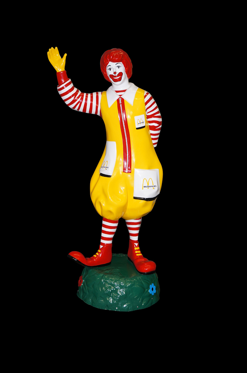 Nicely restored original Ronald McDonald drive-in sign on rot