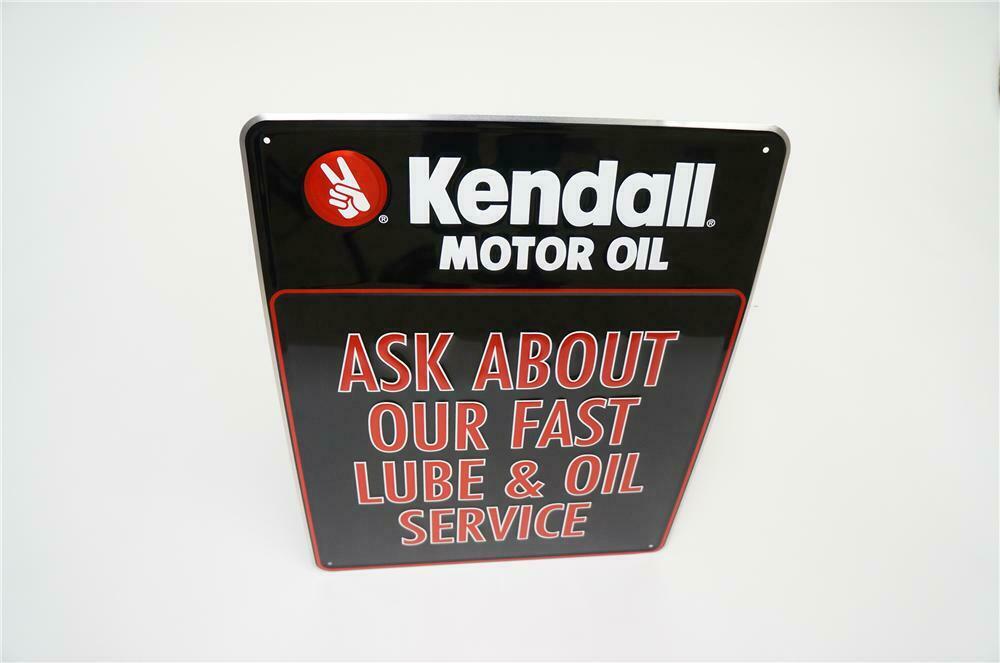 N.O.S. Kendall Motor Oil 'Ask About Our Fast Lube' embossed t