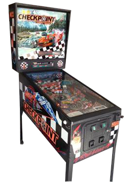 Wonderful Check Point racing themed pinball machine featuring