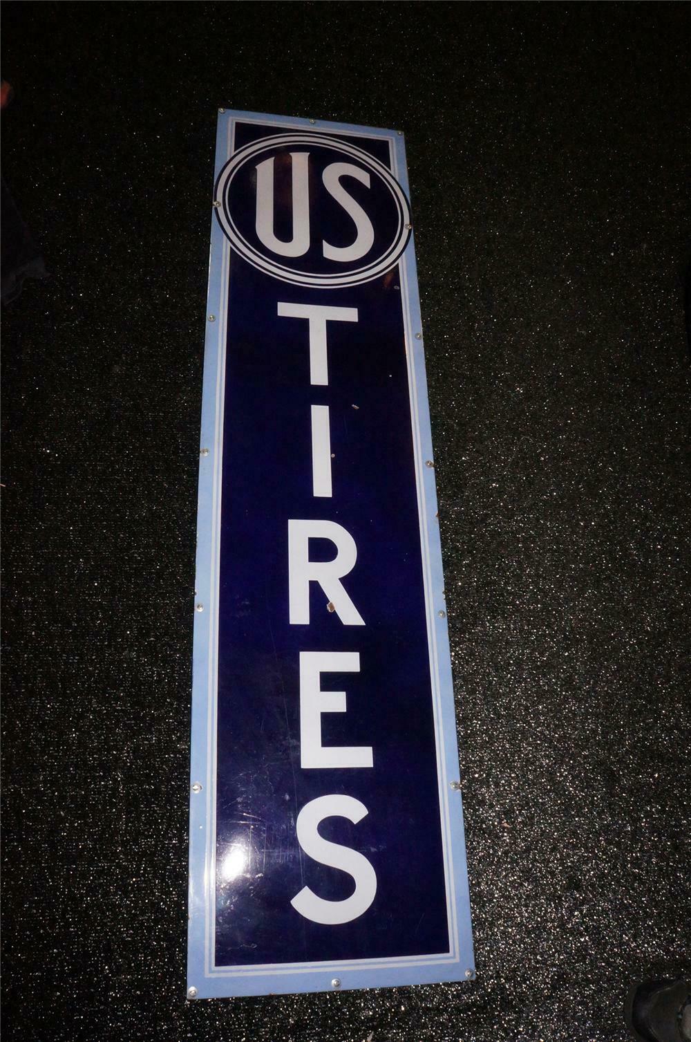 Addendum Item - Choice 1930s U.S. Tires porcelain garage sign