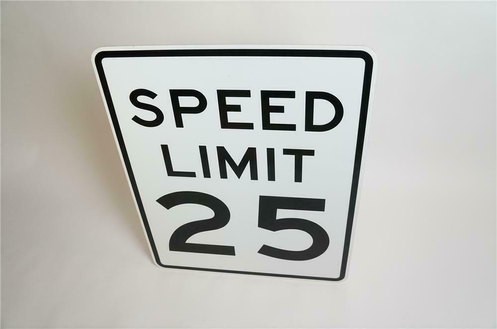 Authentic Speed Limit 25 metal highway road sign. Found unus