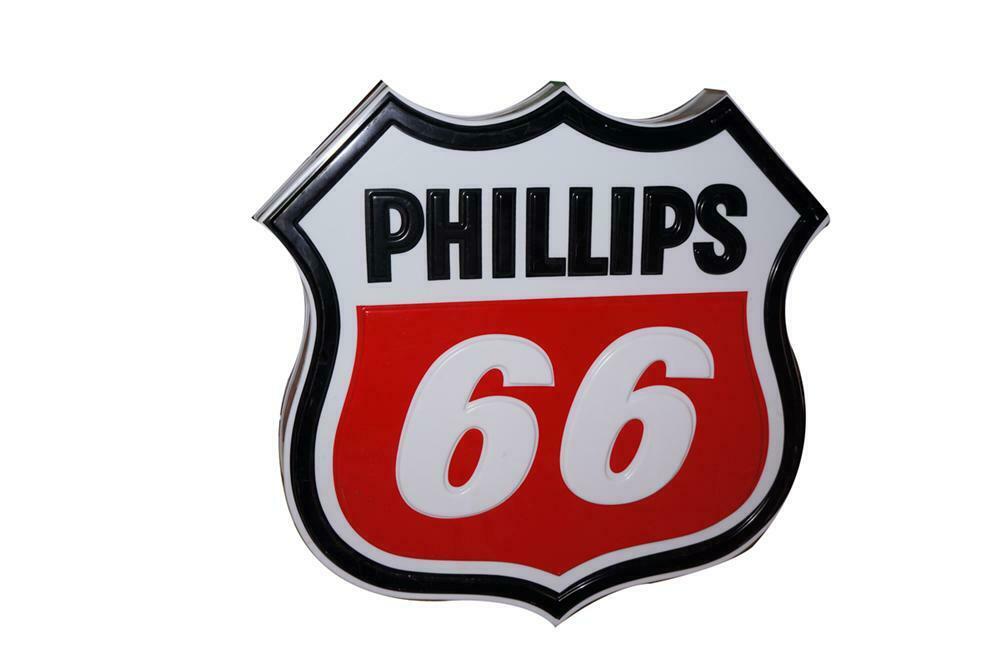 Choice Phillips 66 single-sided shield shaped light-up servic