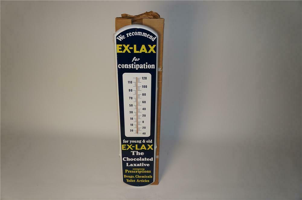 N.O.S. 1940s Exlax for Constipation over-sized tin general st