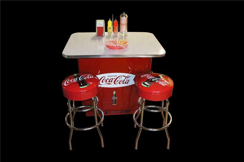 Restored 1950's Coca-Cola soda bar made from an original Idea