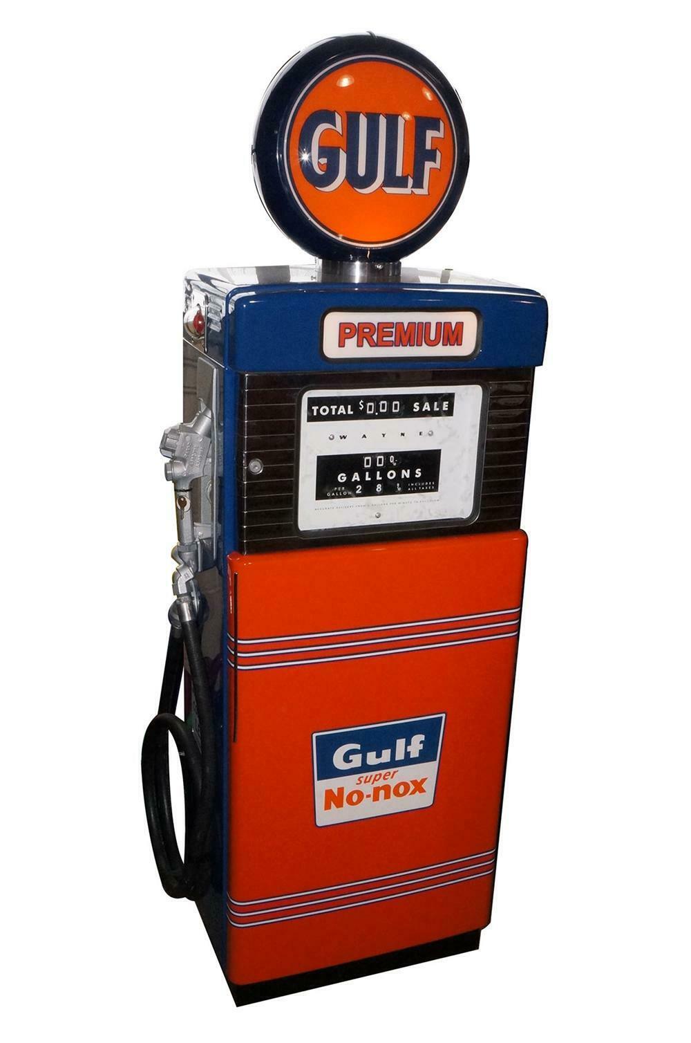 Neat late 50's-early 60's Gulf Oil 'Premium Gasoline' Wayne m