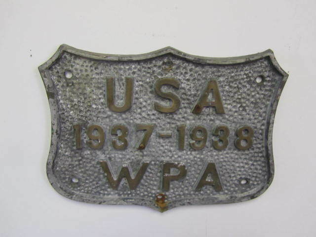 1937-1938 USA WPA (Works Progress Administration)Bronze Plaqu