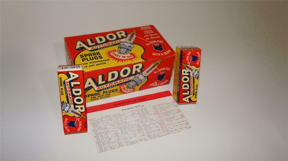 1956 Aldor 'The Spark Plug with a Brain' automotive garage co