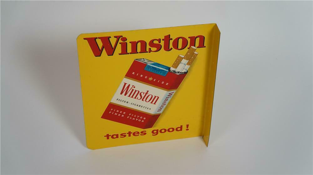 Sharp 1955 Winston 'Tastes Good' Cigarettes double-sided tin