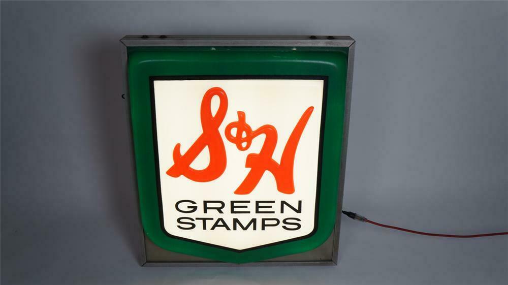 Neat 1960's S&H Green Stamps single-sided light-up service st