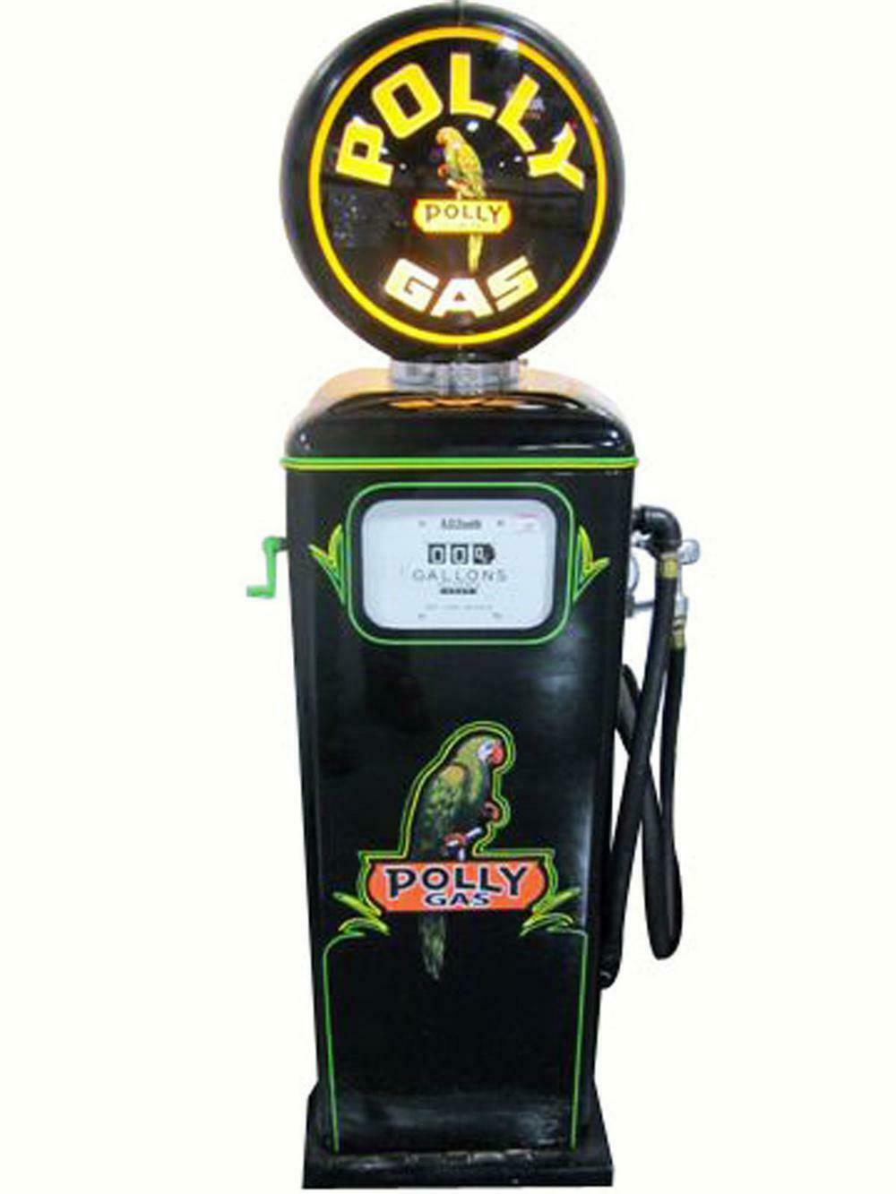 Sharp Polly Gasoline 'Low Boy' restored gas pump.
