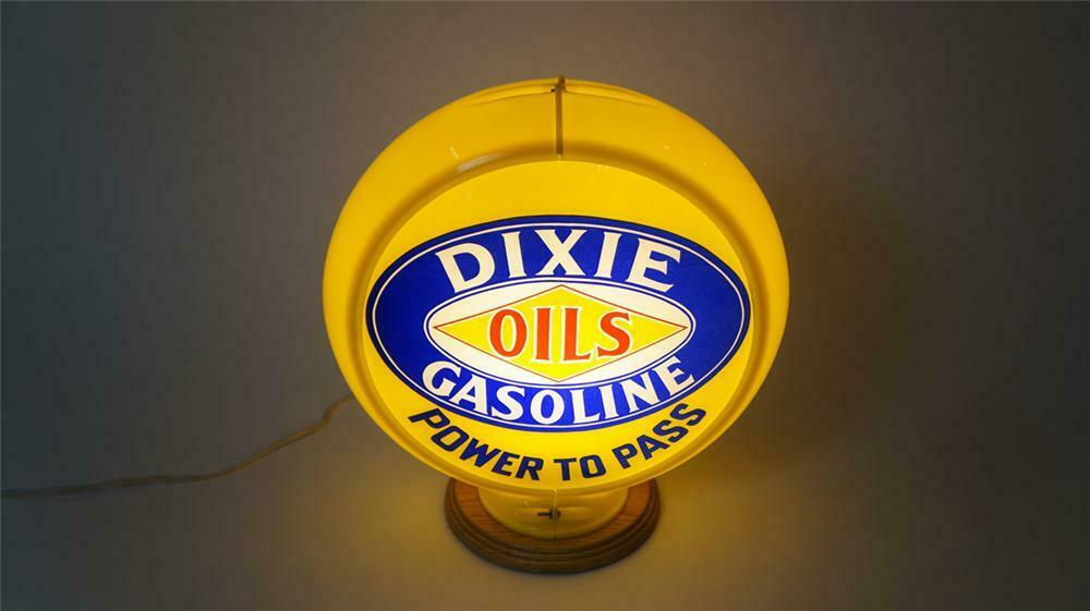 Highly prized late 1940's Dixie Oils-Gasoline 'Power to Pass'