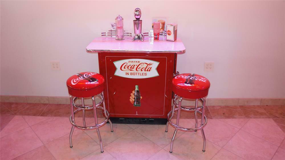 Fabulous 1950's Coca Cola slider soda machine converted into