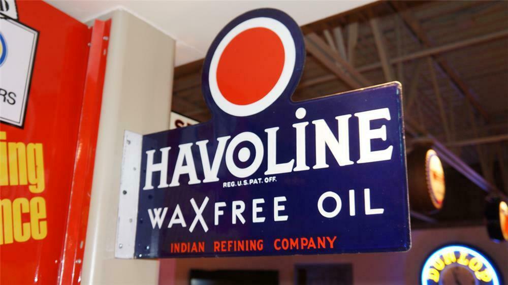 Exceptional N.O.S. 1931 Texaco Havoline Wax Free Motor Oil 'I
