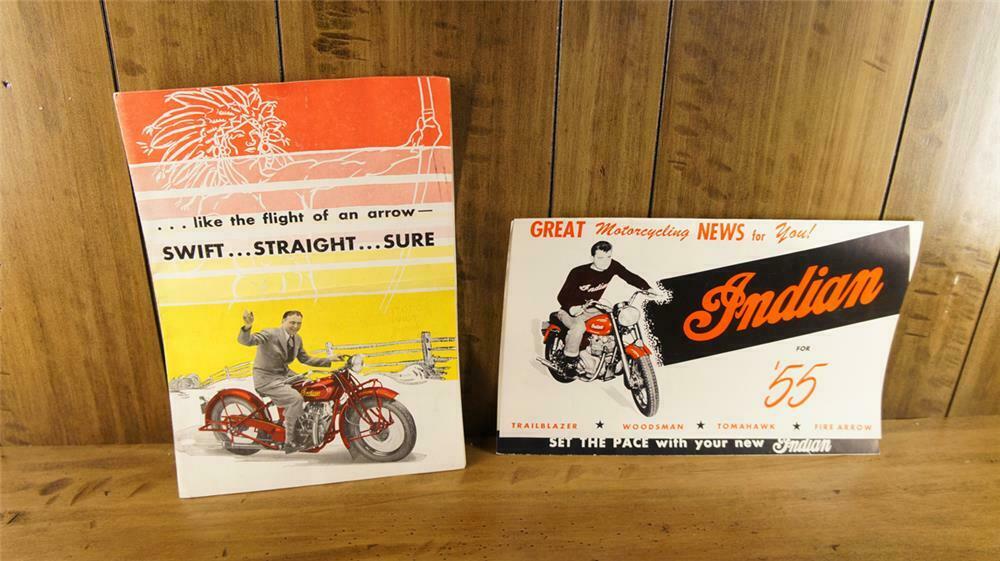 Lot consisting a 1955 Indian Motorcycles Brochure and a 1931