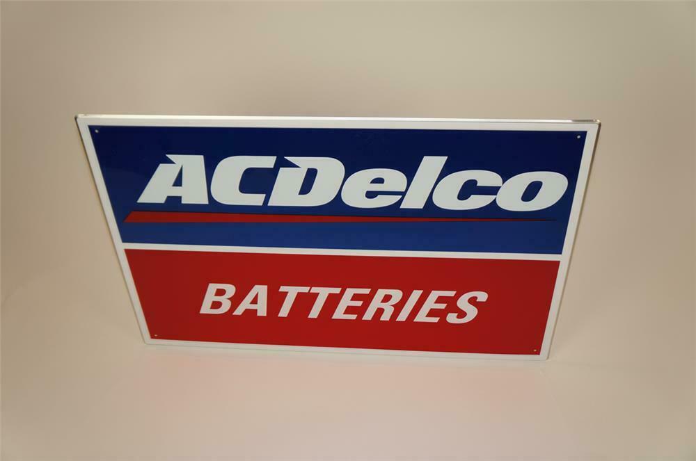 NOS newer AC Delco Batteries single-sided tin automotive gara