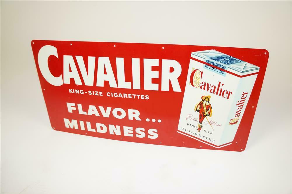 1950s Cavalier 'King-Size' Cigarettes single-sided tin sign w