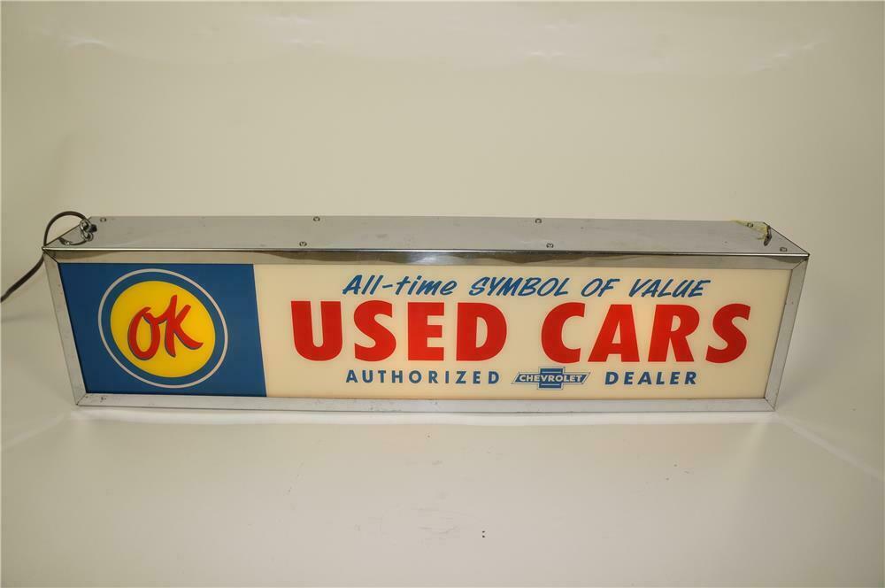 Amazing all original 1950s Chevrolet OK Used Cars single-side