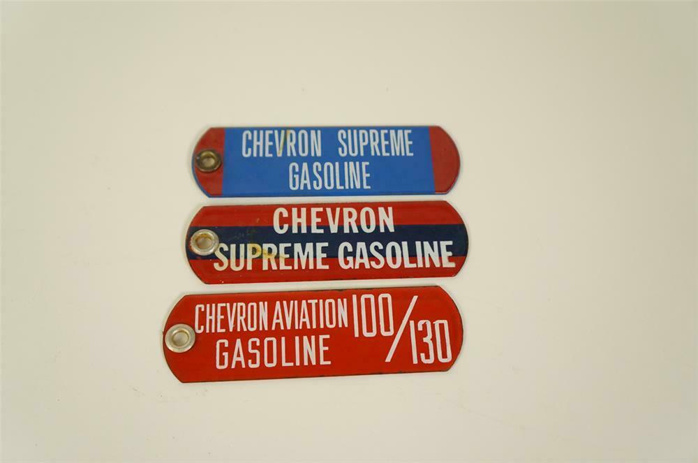 Lot of three Chevron Gasoline tanker delivery truck fuel grad