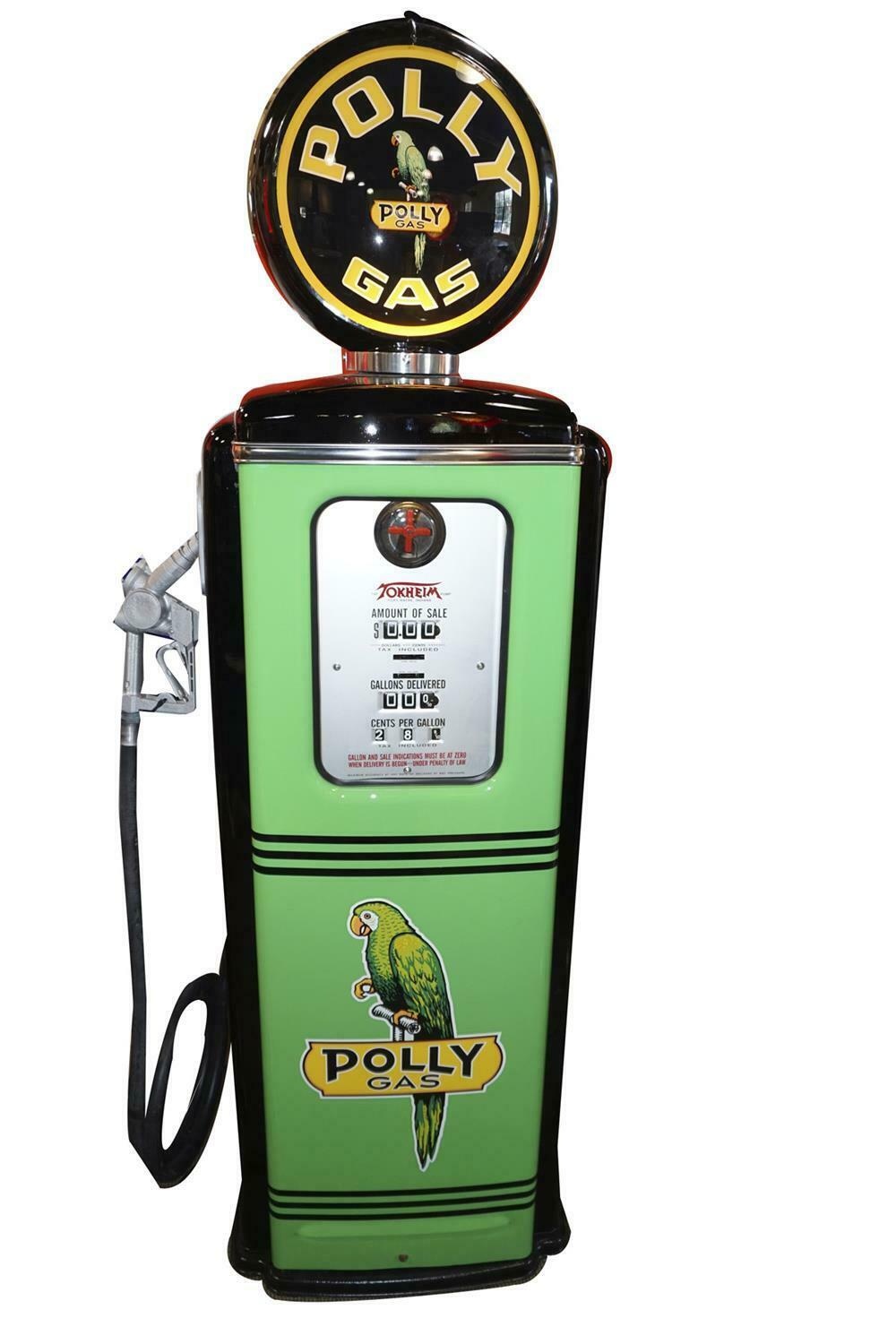 Good looking 1950s Polly Oil Tokheim model 300 restored servi