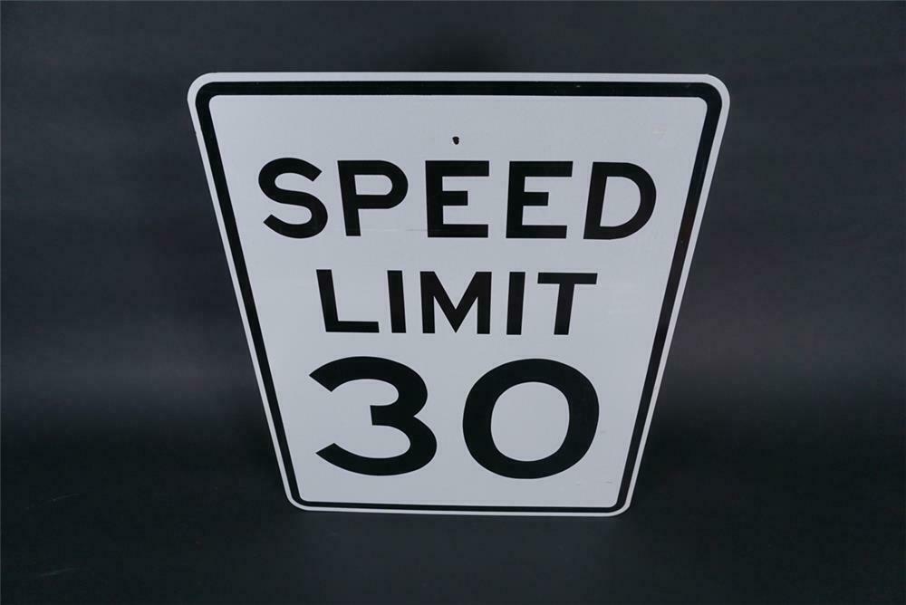 NOS Speed Limit 30 metal highway road sign.