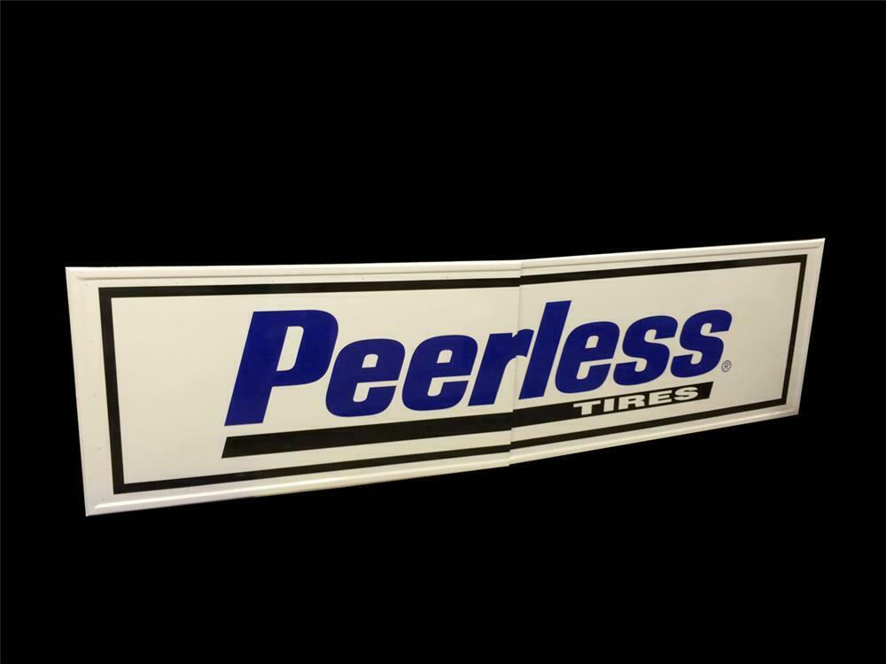 Large NOS Peerless Tires two-piece self-framed automotive gar