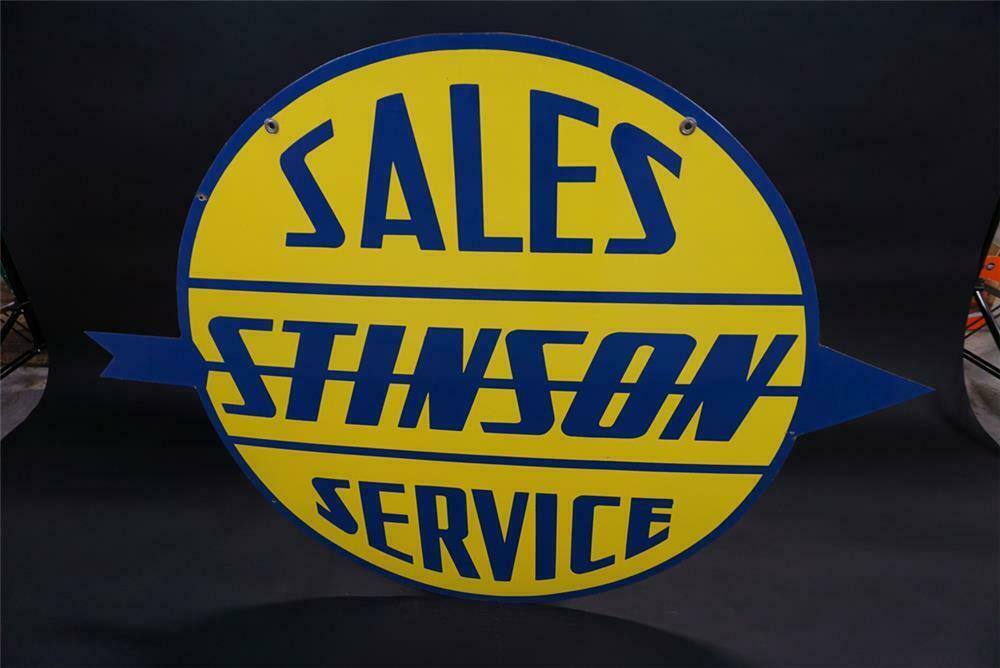 Extremely rare 1940s Stinson Aircraft Sales Service double-si