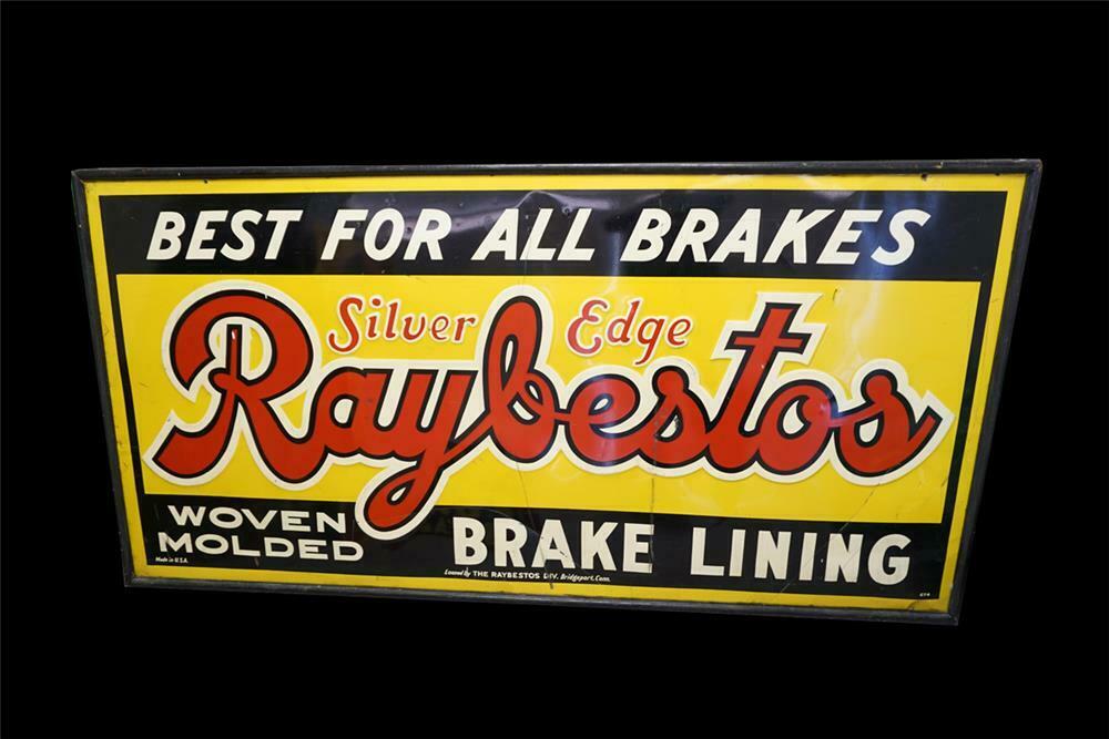 Large 1930s Raybestos Brake Lining single-sided wood framed t
