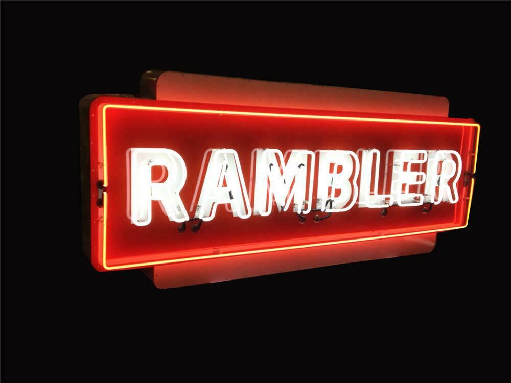 Uncommon Rambler Automobiles single-sided neon porcelain deal