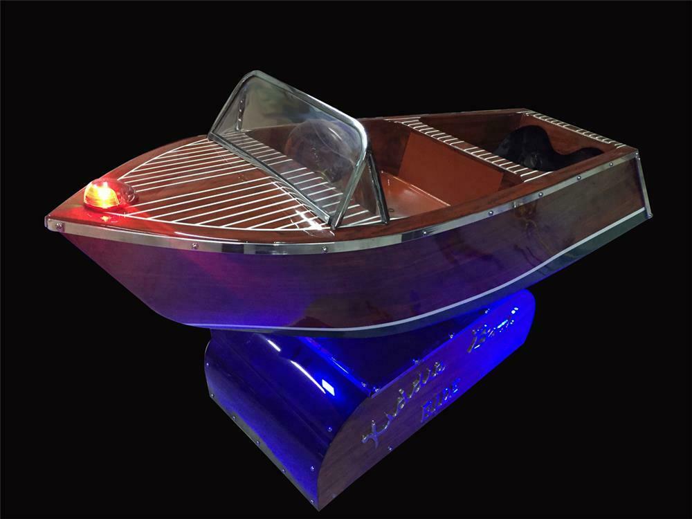 Stellar 1950s coin operated Kiddy Boat Ride restored by McLaren Classic ...