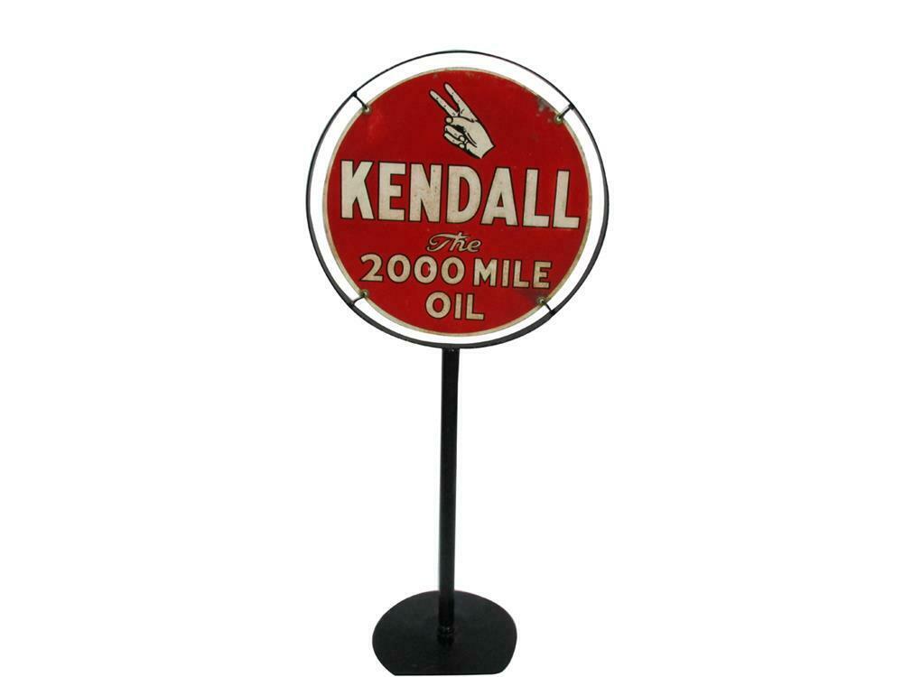 Choice circa 1940s Kendall 'The 2000 Mile Oil' double-sided t