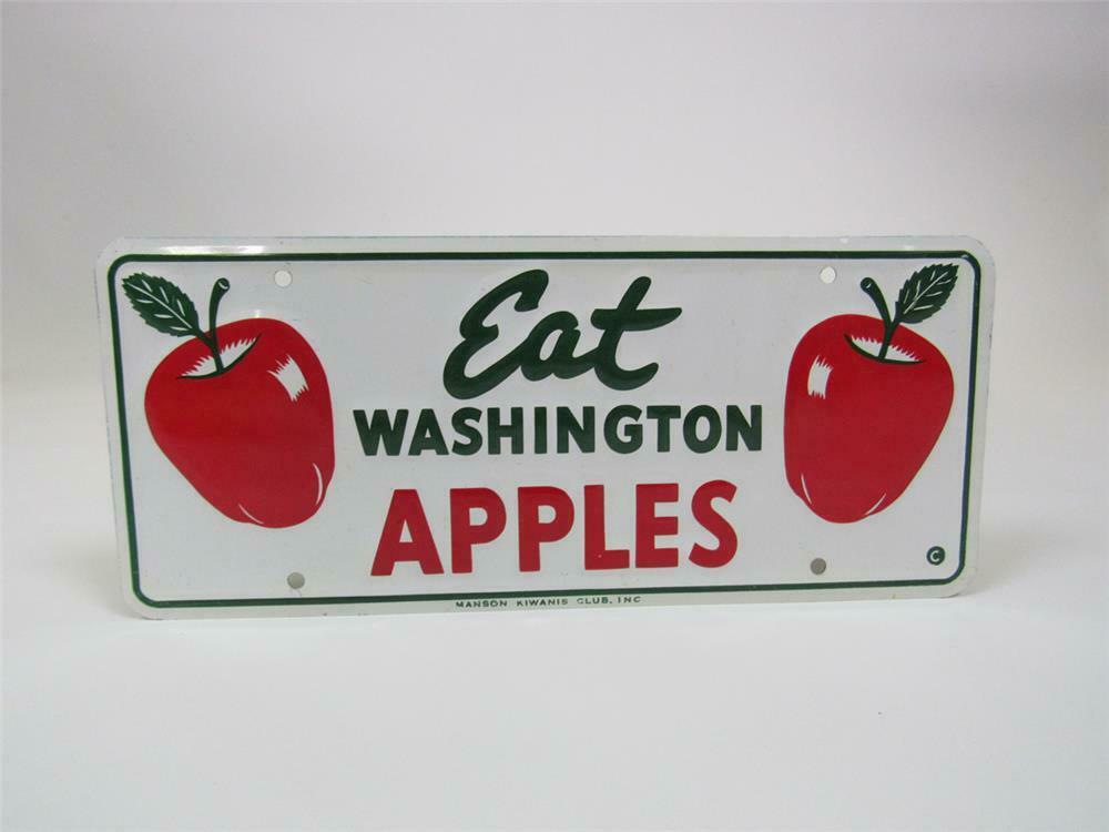 NOS 1940s-50s 'Eat Washington Apples' single-sided embossed t