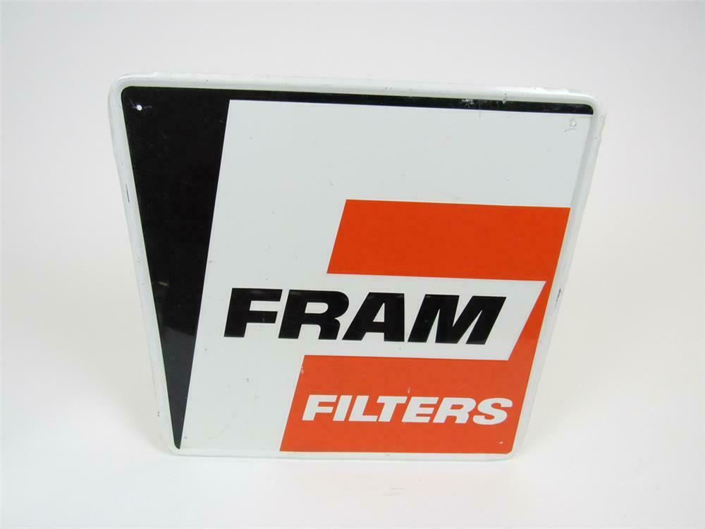 Fram Oil Filters single-sided embossed tin automotive garage