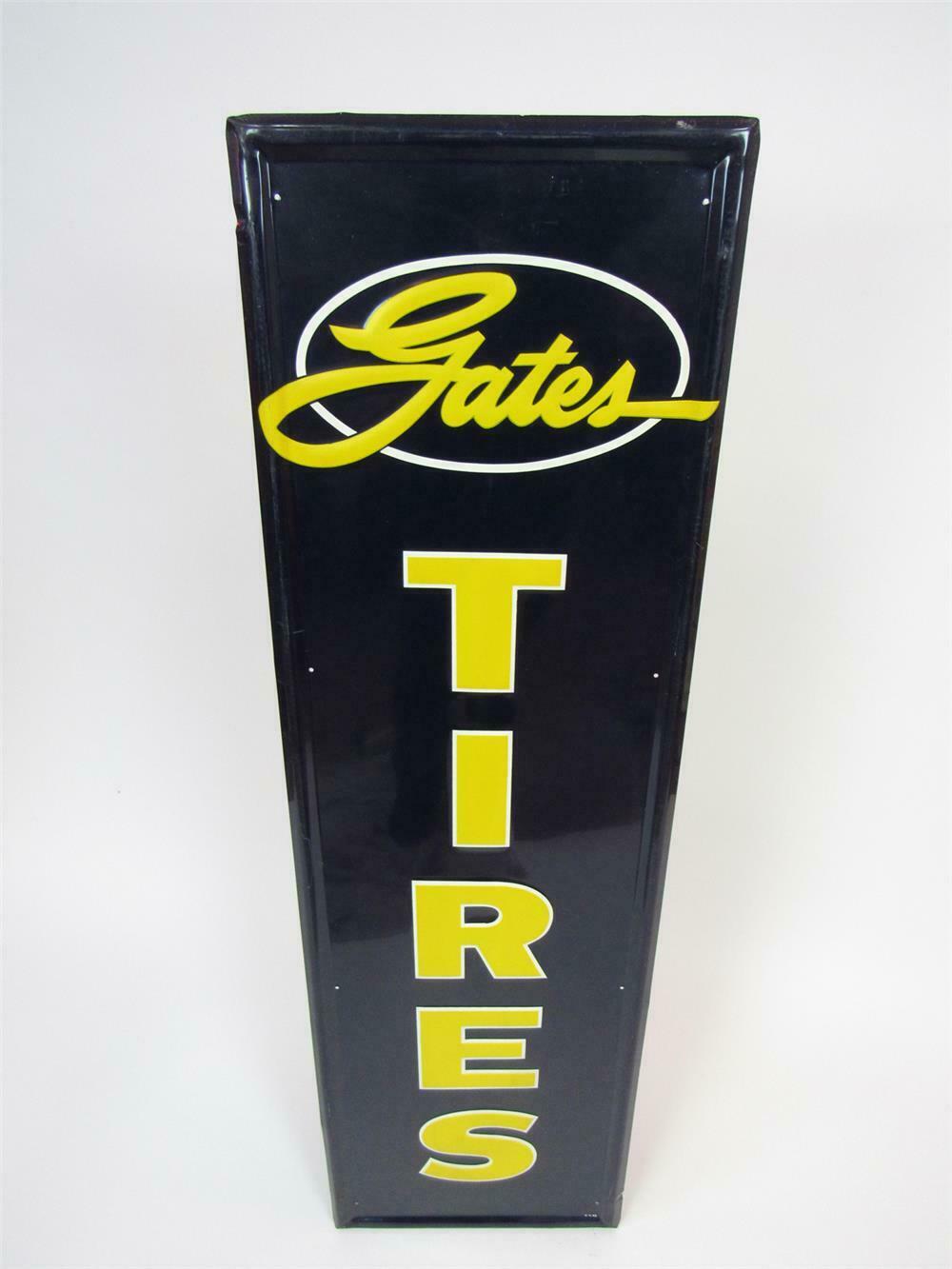 Choice NOS 1948 Gates Tires single-sided vertical embossed ti