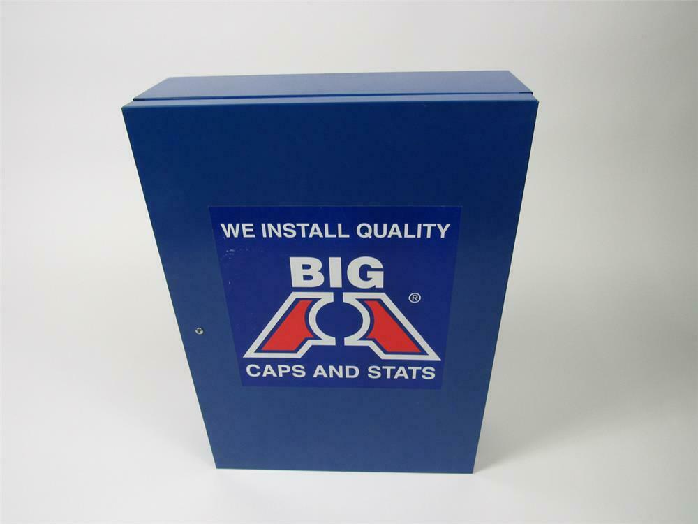 Big A Auto Parts service department metal display cabinet.