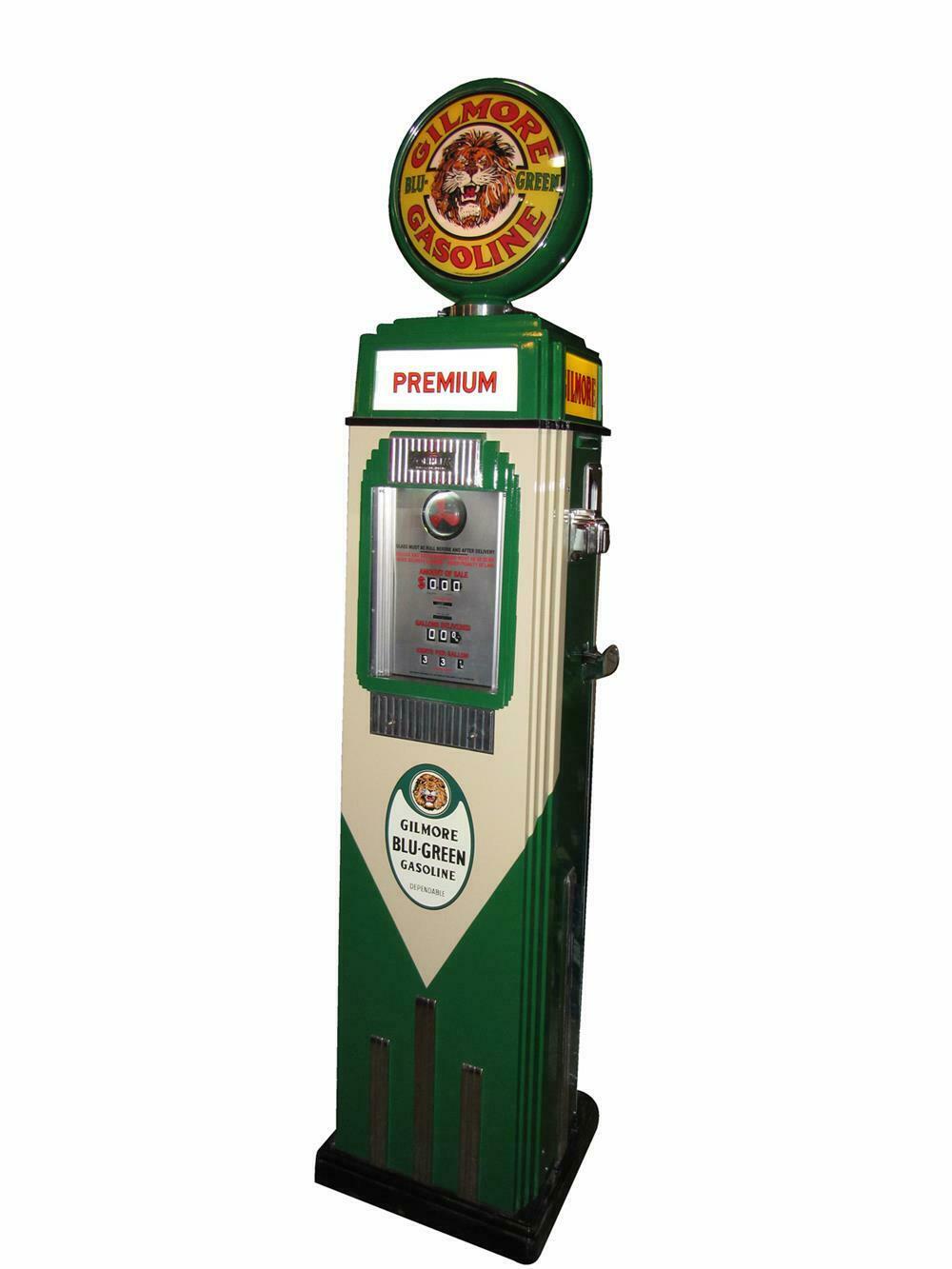 Stylish and rare Gilmore Oil Blue-Green Gasoline Tokheim 36B