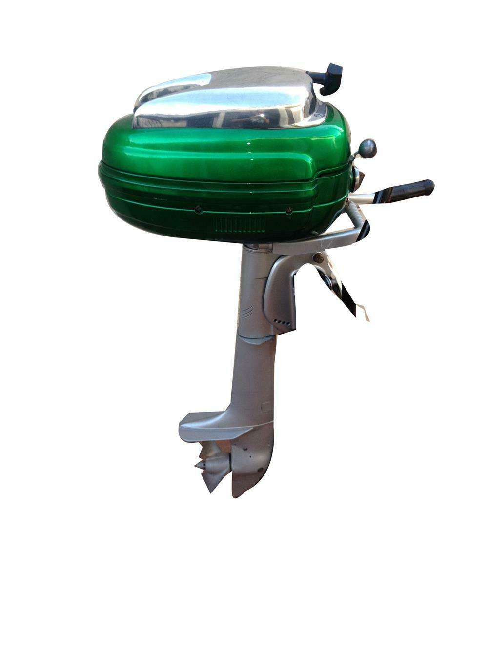 Restored 1955 Fedway 5-hp outboard motor with stand. Beautifu
