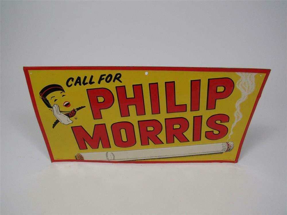 Terrific circa 1940s Phillip Morris Cigarettes single-sided e
