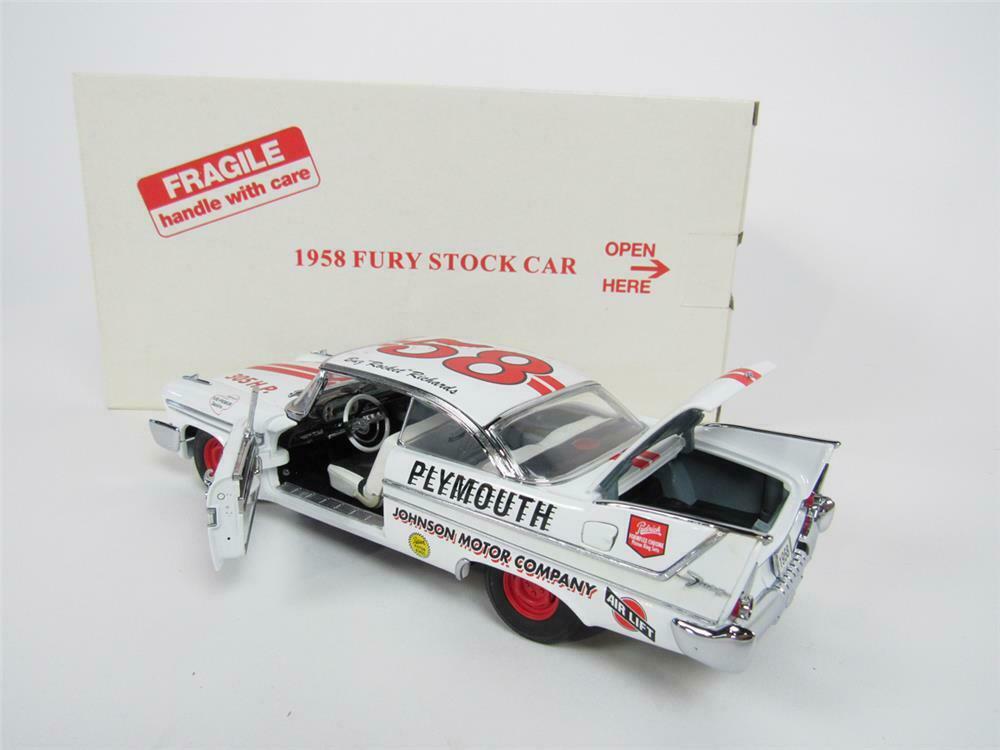 1958 Plymouth Fury Stock Car Danbury Mint 1:24 scale diecast model car ...