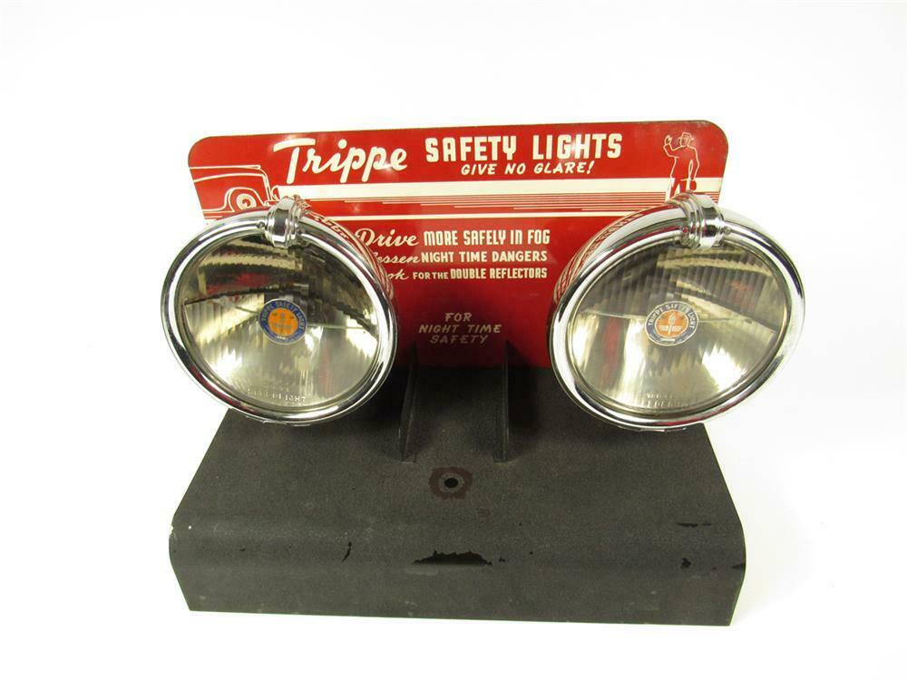 Impressive 1940s Trippe Safety Lights automotive garage metal ...