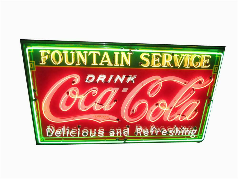 Beautifully restored large 1935 Coca-Cola 'Fountain Service'