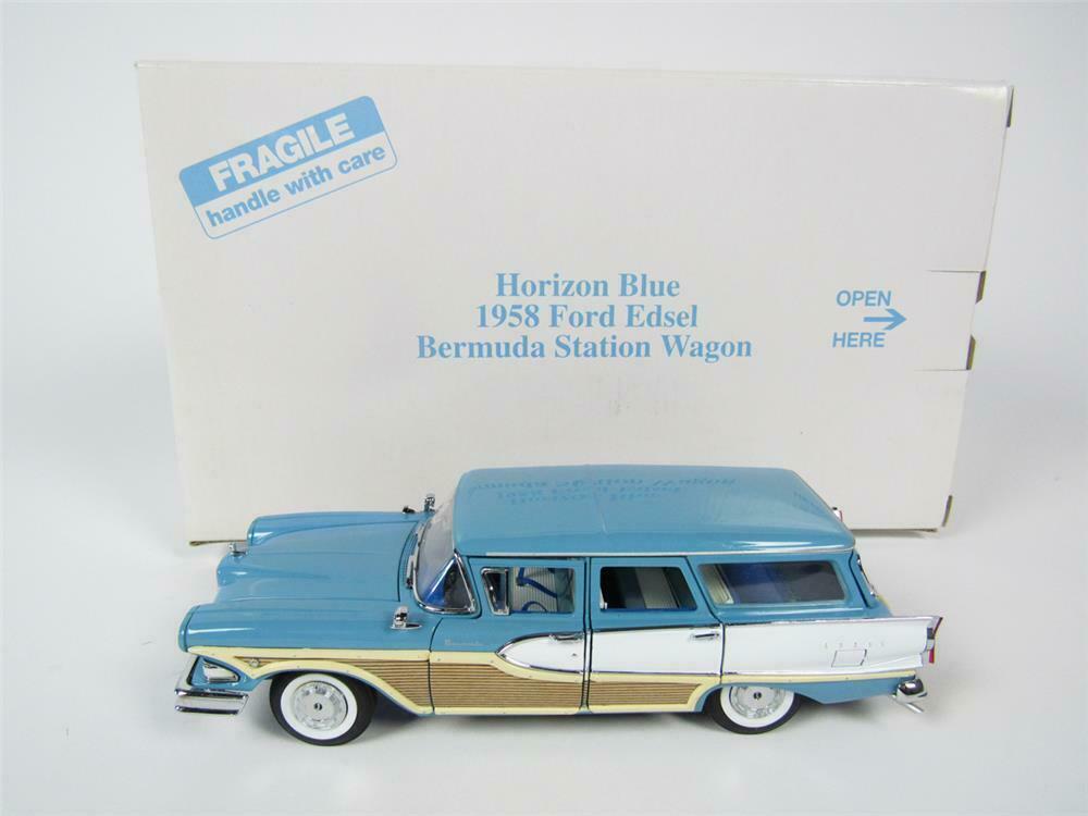 Horizon Blue 1958 Ford Edsel Bermuda Station Wagon Danbury Mint 1:24 ...
