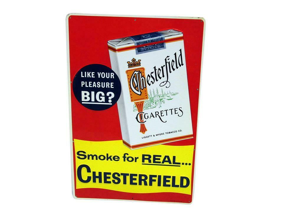 Sharp NOS circa 1950s Chesterfield Cigarettes single-sided ti