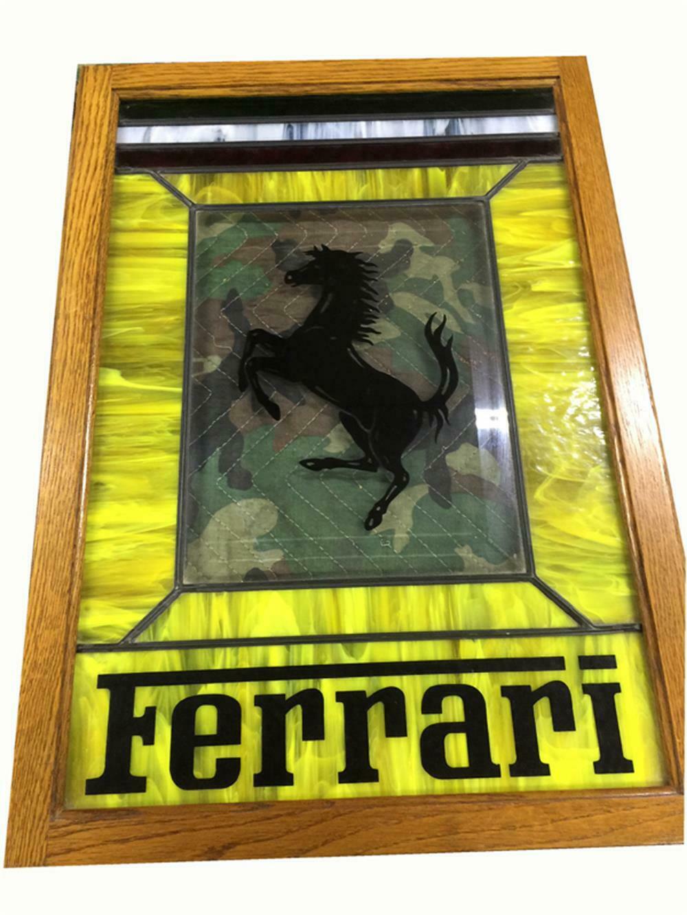 Beautiful custom-created Ferrari Automobiles double-sided sta